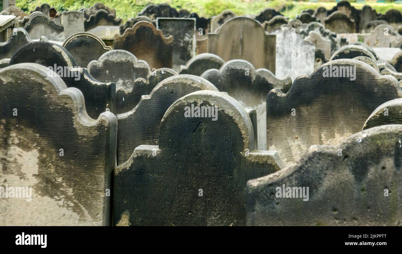 Closeup shot cemetery in hi-res stock photography and images - Alamy