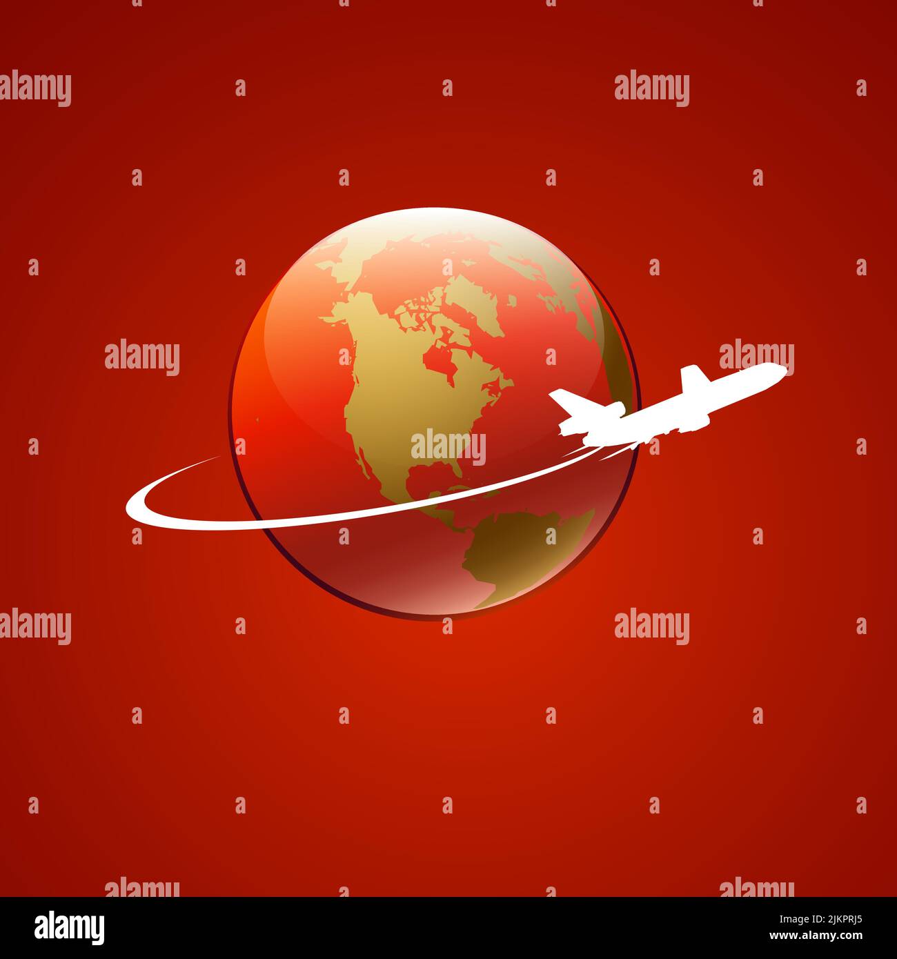 Airplane symbol red vector design Stock Vector Image & Art - Alamy