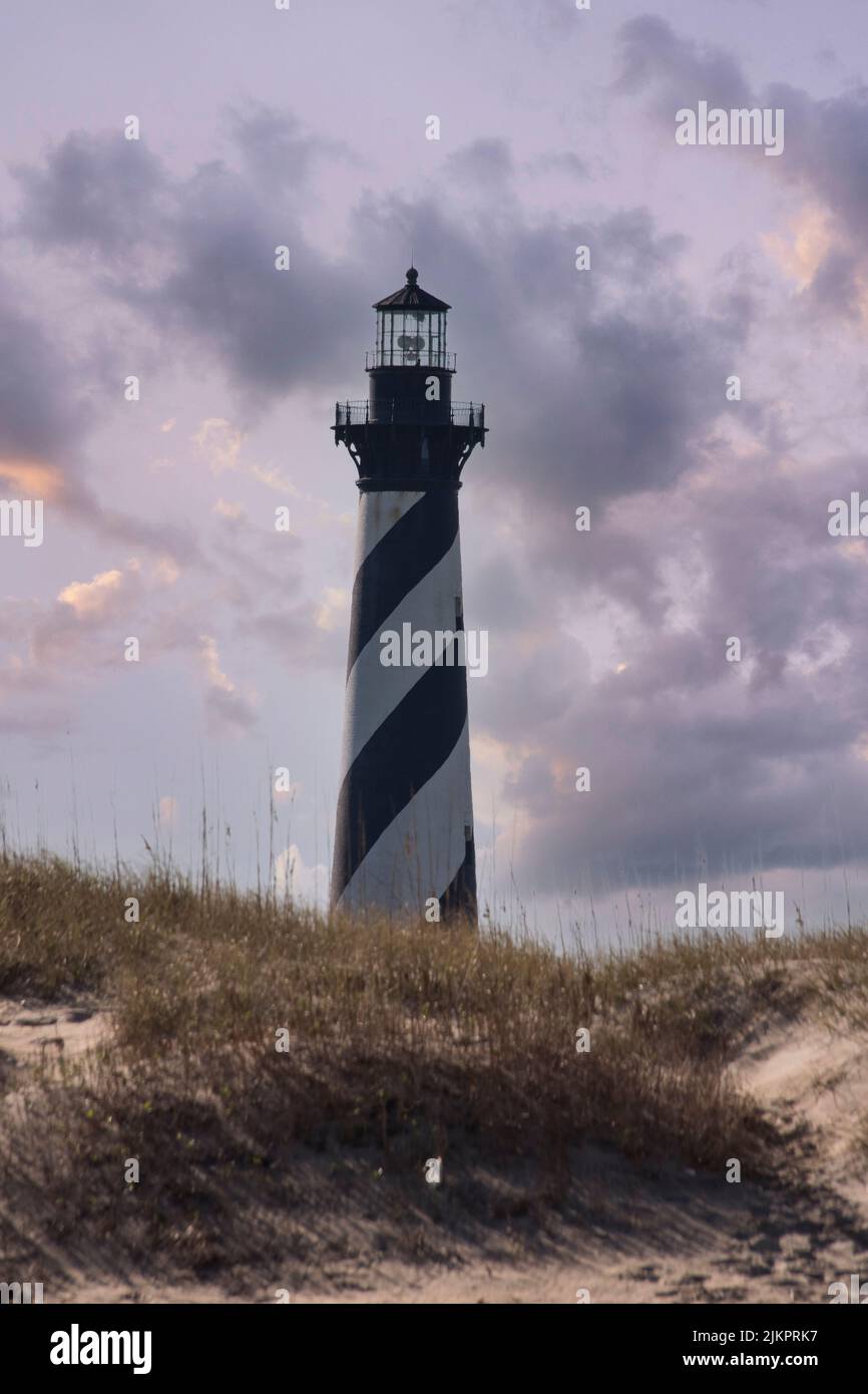 The Cape Hatteras Lighthouse stand watch over the Outer Banks of North ...