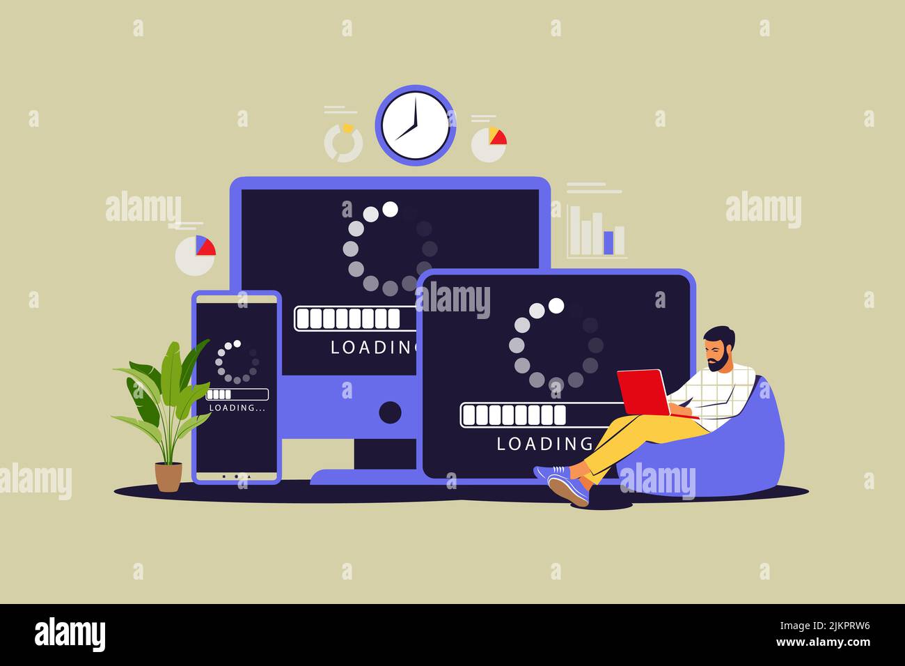 Update concept. Programmer upgrading operation system of computer ... Update concept. Programmer upgrading operation system of computer ...