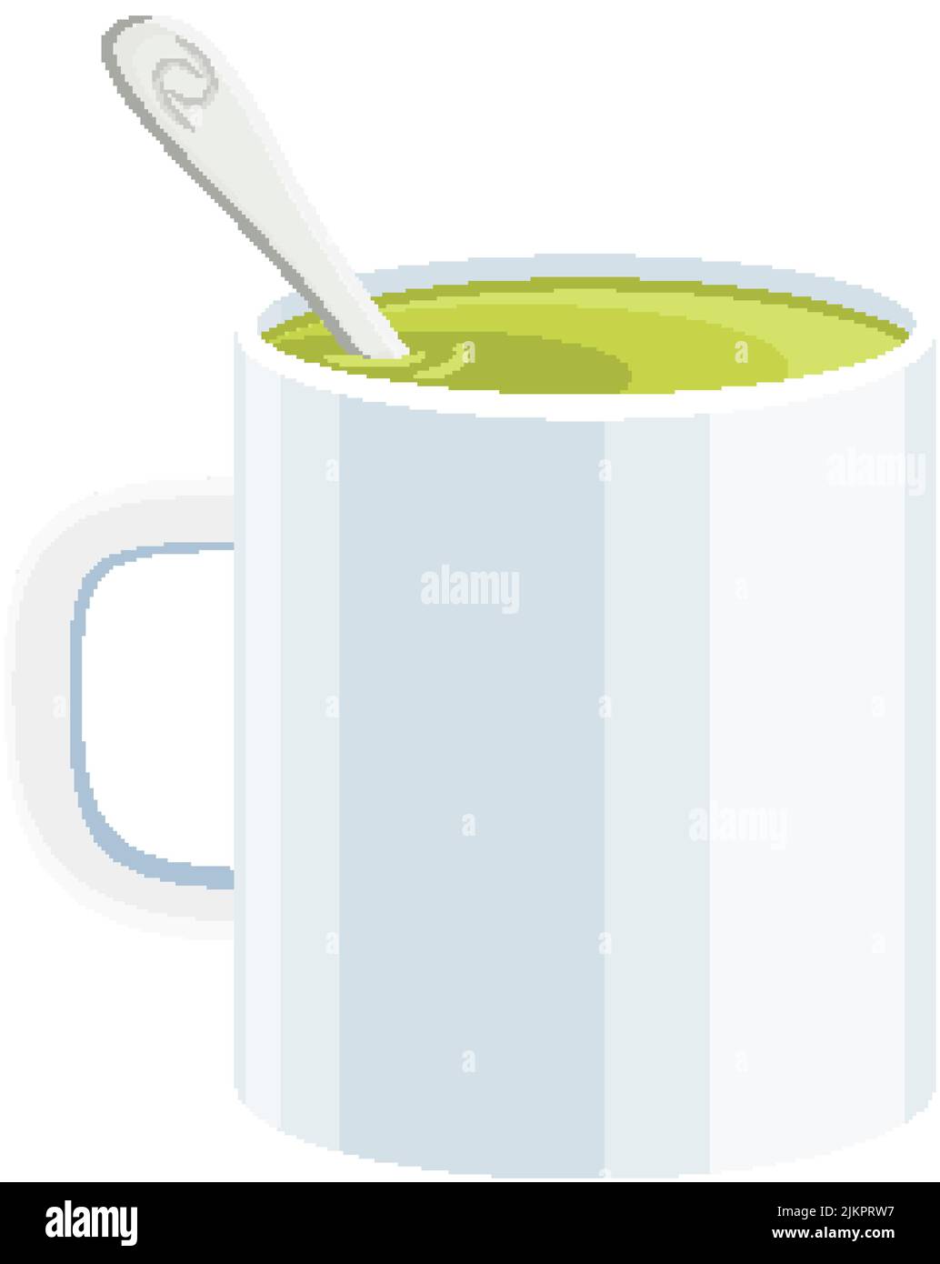 green tea cartoon vector illustration Stock Vector Image & Art - Alamy