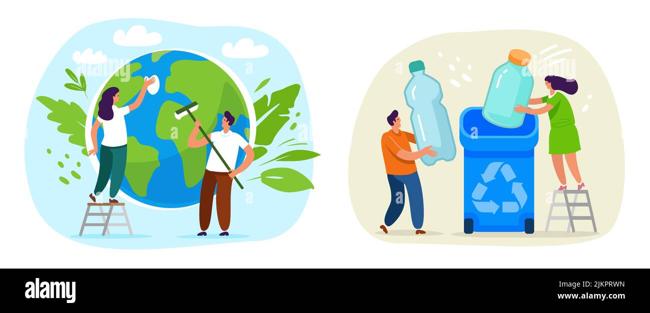 People save green Planet environment. Earth Day, Nature ecology ...