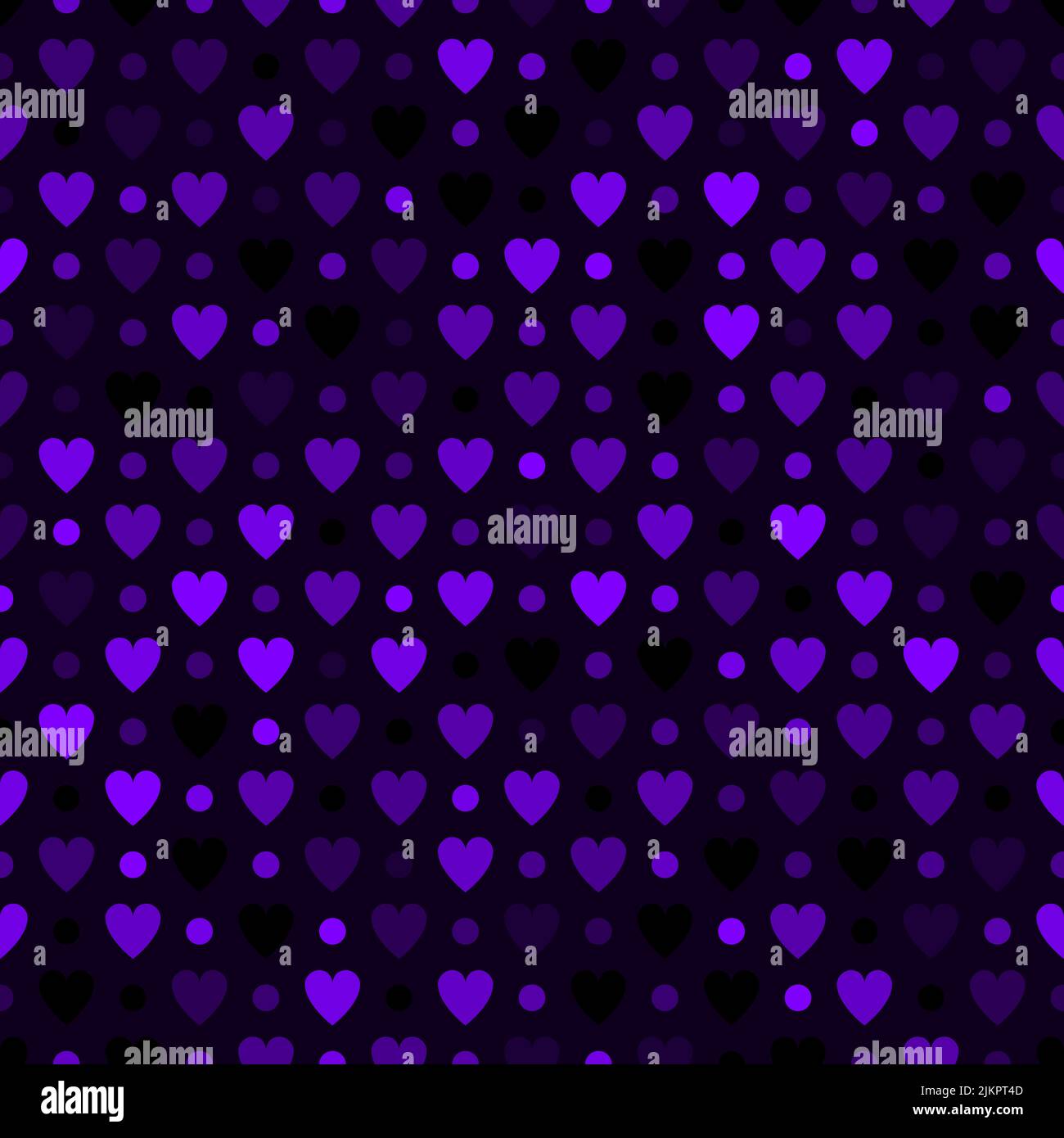 Mosaic purple heart pattern. Decorative Vector texture for Valentines ...