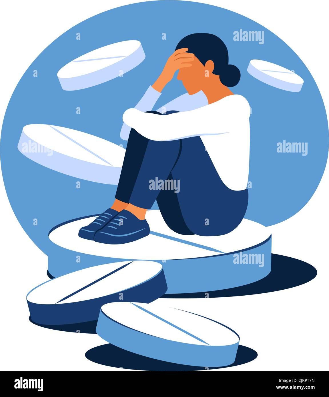 Concept of medication treating illness or disorder. Concept of ...