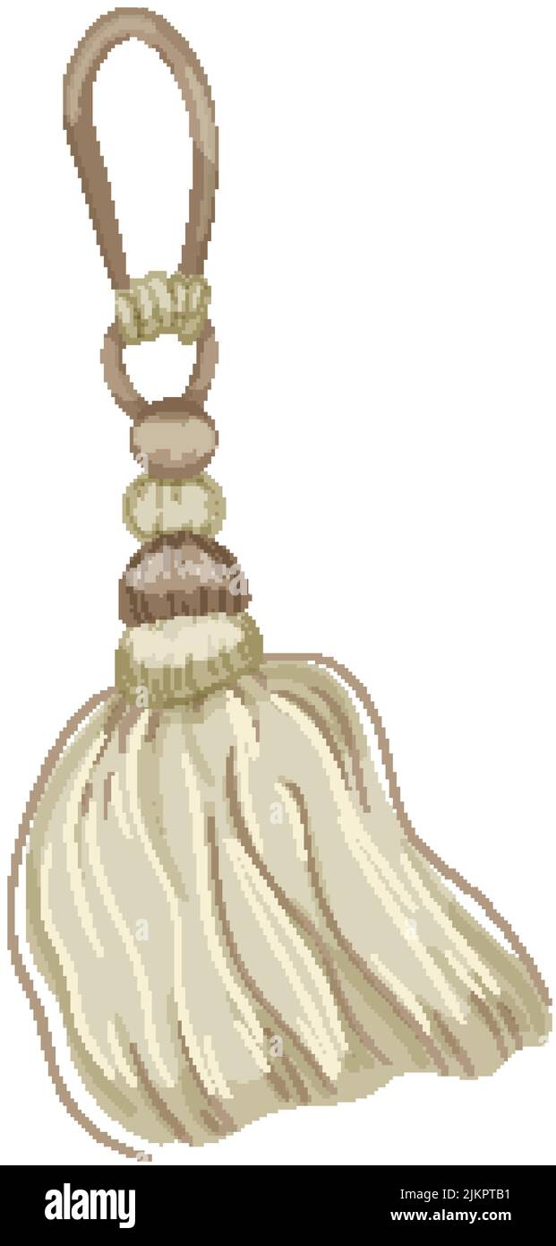 Silk Tassel Rope Cartoon Vector Illustration Stock Vector Image And Art Alamy