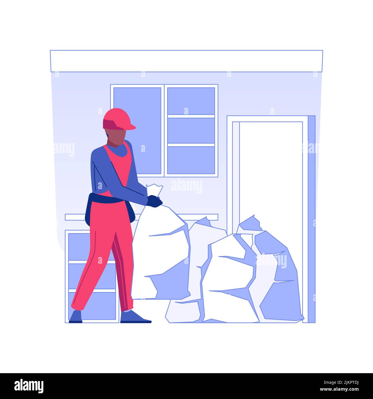 Post-construction cleanup isolated concept vector illustration ...