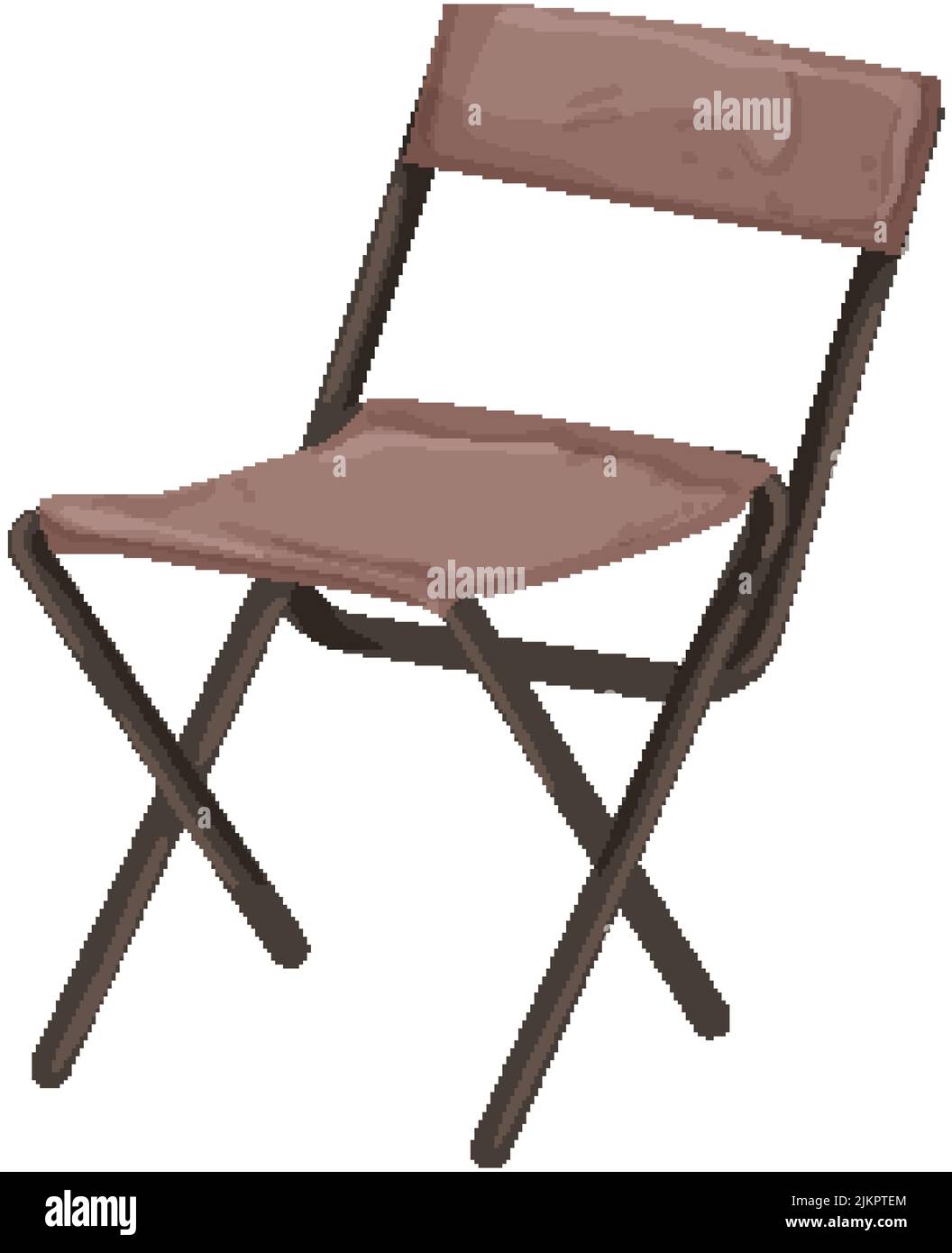 foldable folding chair cartoon vector illustration Stock Vector Image ...