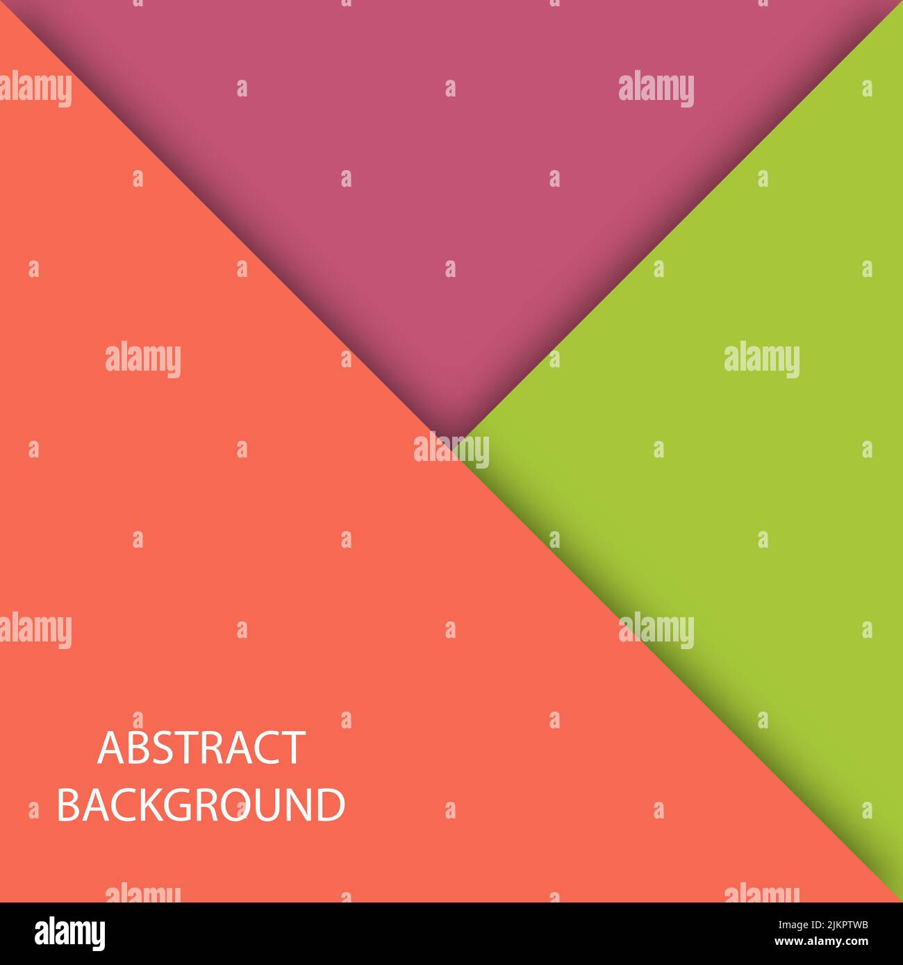 abstract background paper art orange green pink vector illustration ...