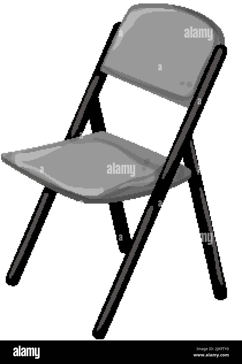 beach folding chair cartoon vector illustration Stock Vector Image ...