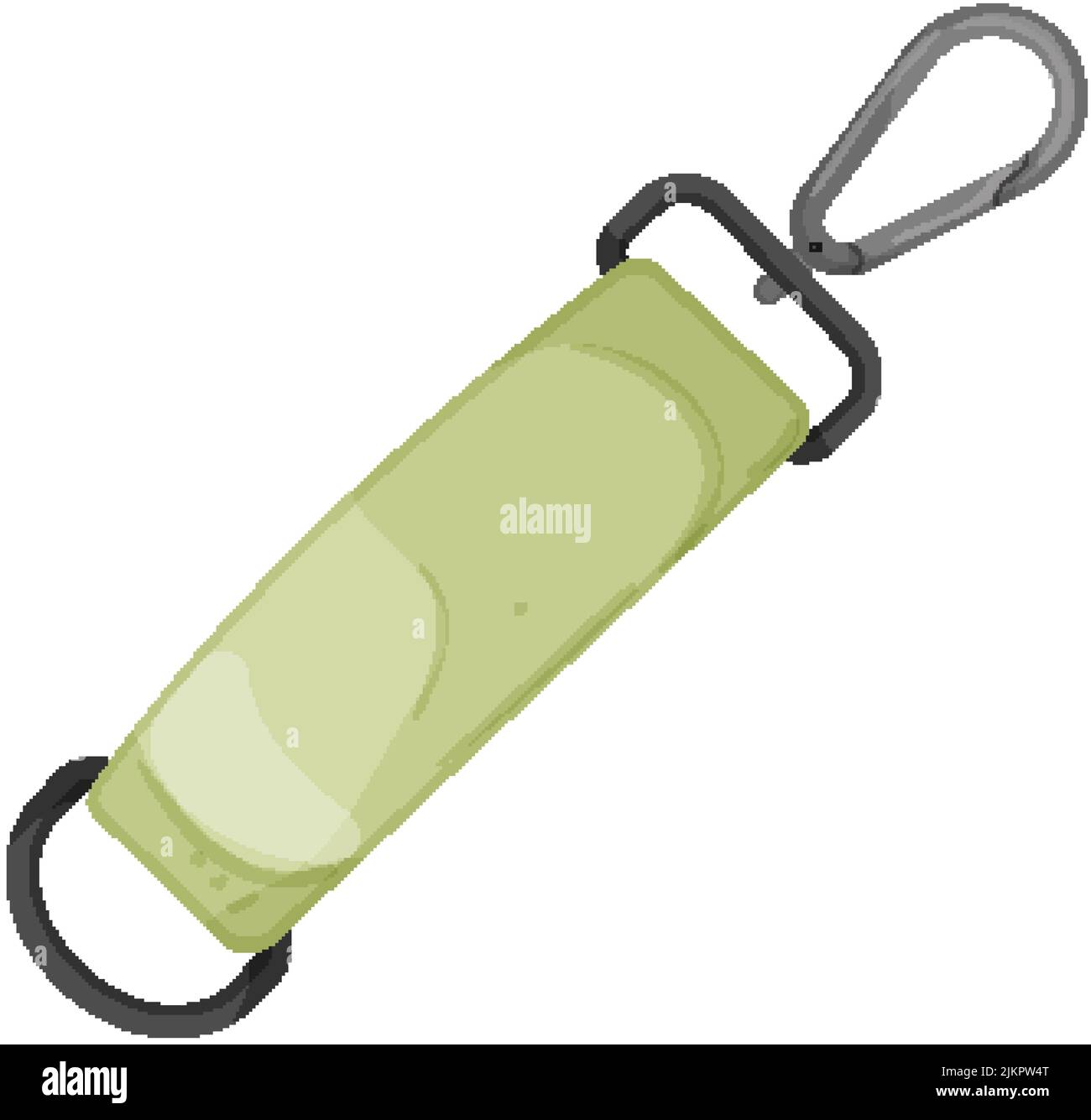 keyring keychain key cartoon vector illustration Stock Vector Image ...