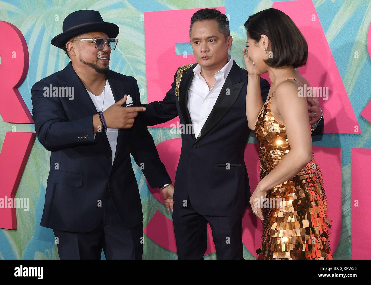 Los Angeles, USA. 02nd Aug, 2022. (L-R) Joey Guila, Rodney To and Eva ...