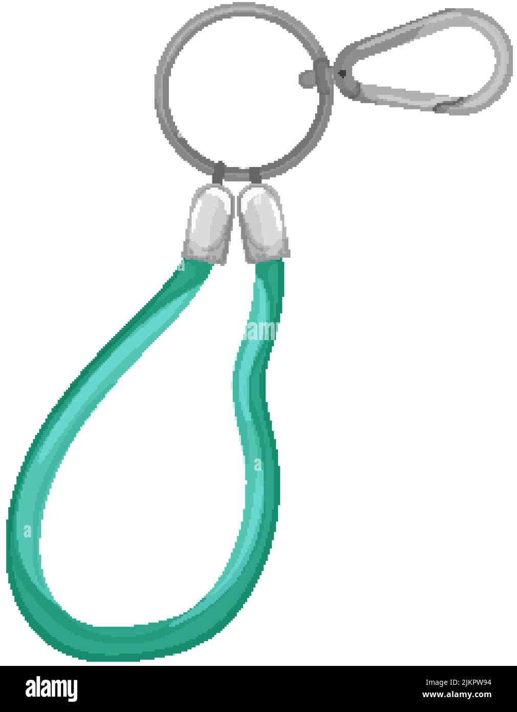 holder keychain key cartoon vector illustration Stock Vector Image ...