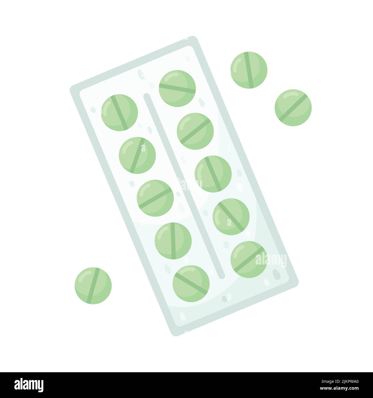 Vector illustration of a package with tablets. Medication Stock Vector ...