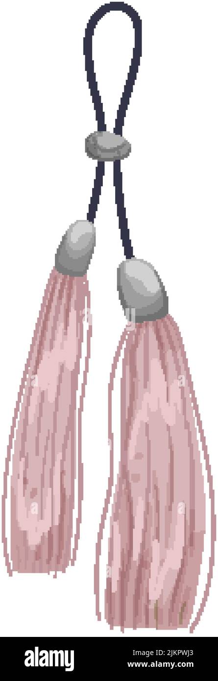 fringe tassel rope cartoon vector illustration Stock Vector Image & Art ...