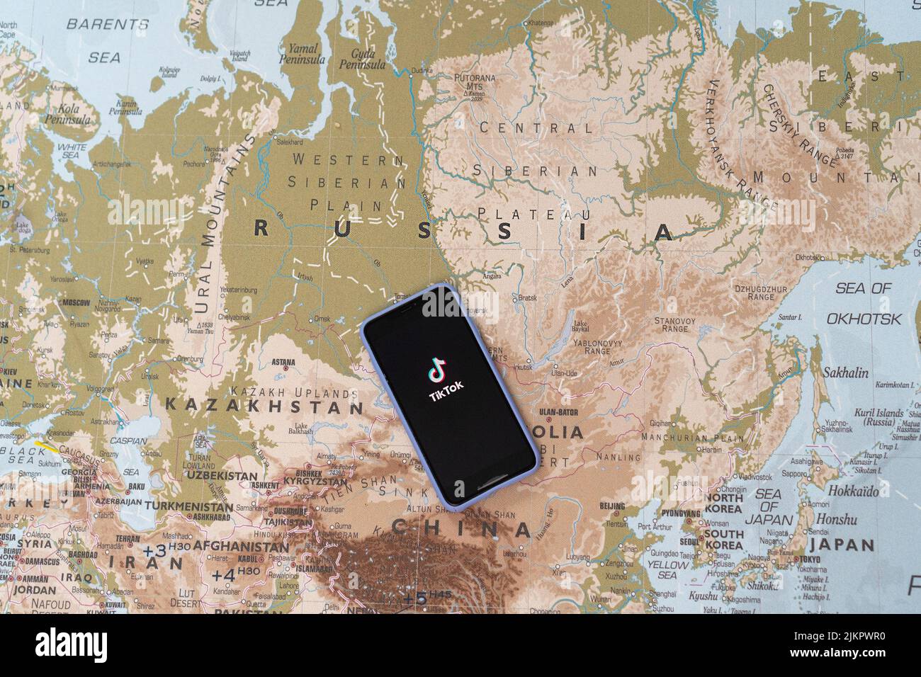 Map of tok hi-res stock photography and images - Alamy