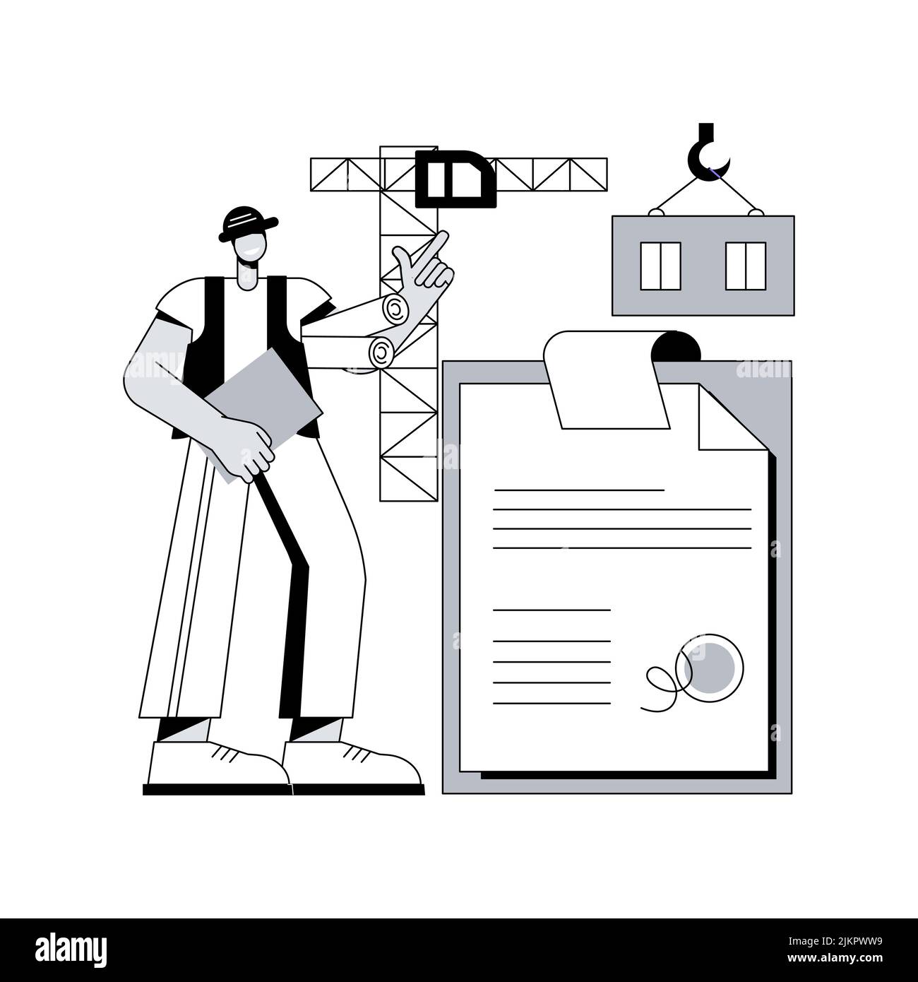 Business idea abstract concept vector illustration. Business plan ...