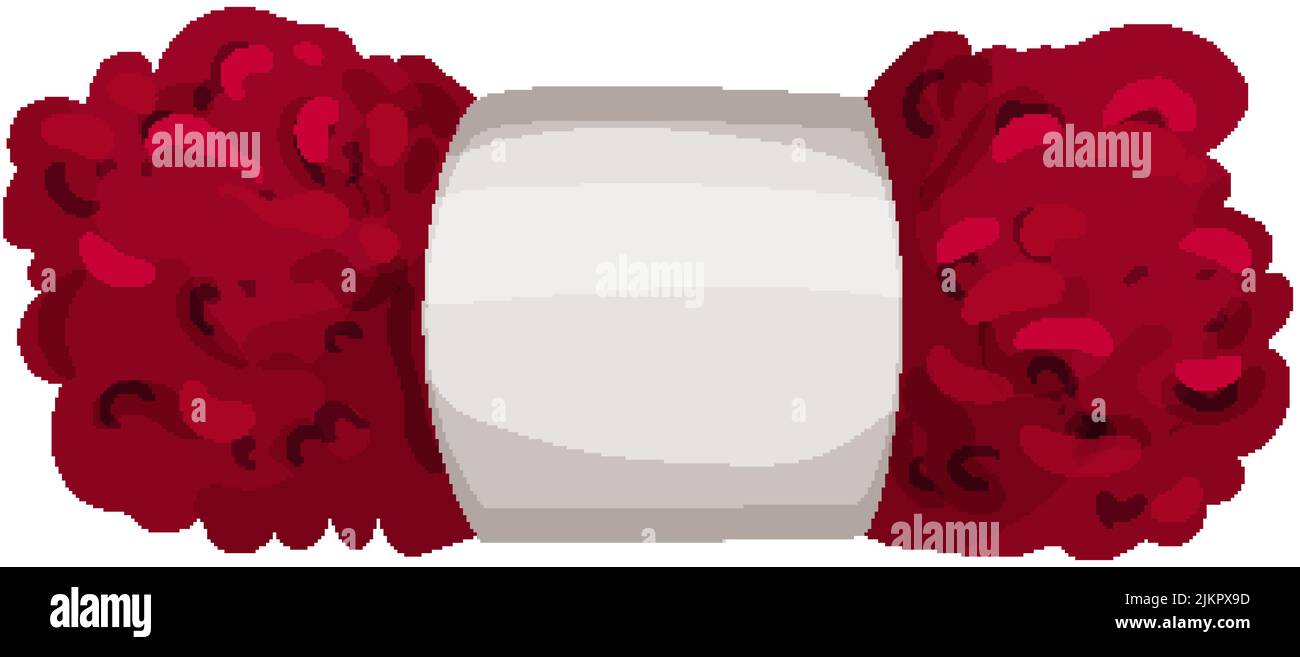 cotton yarn wool cartoon vector illustration Stock Vector Image & Art ...