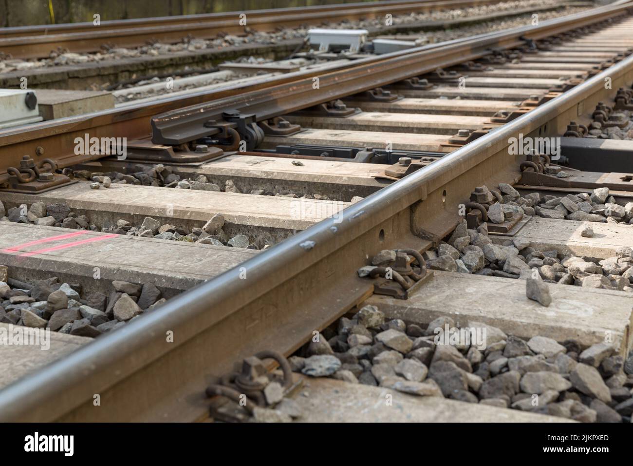 Ballast less track hi-res stock photography and images - Alamy