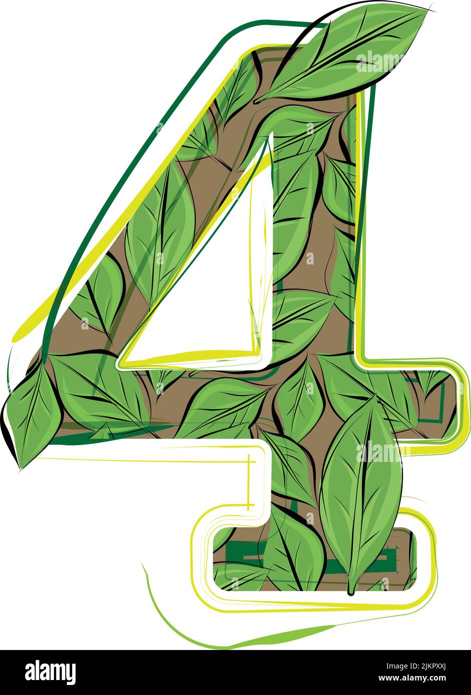 Fourth letter of the alphabet Cut Out Stock Images & Pictures - Alamy