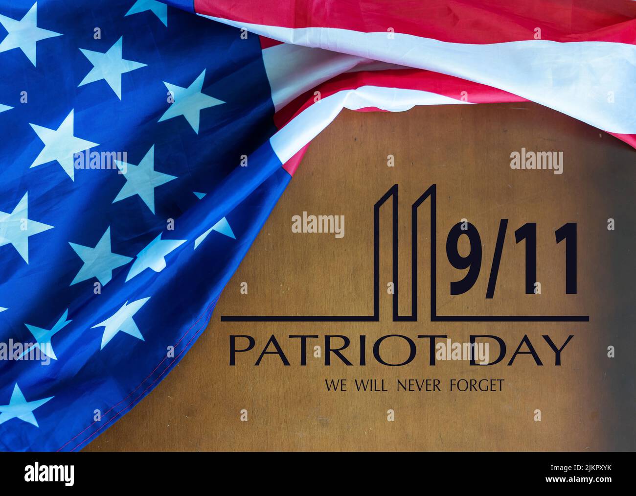September 11, patriot day background. United states flag poster. Modern ...