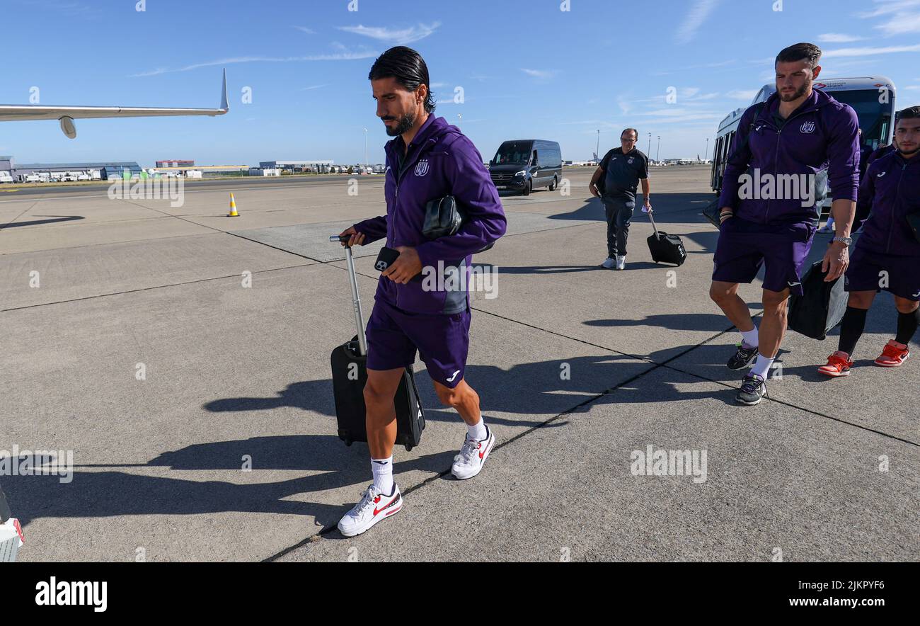 Anderlecht's Lior Refaelov pictured during the travel of Belgian soccer ...