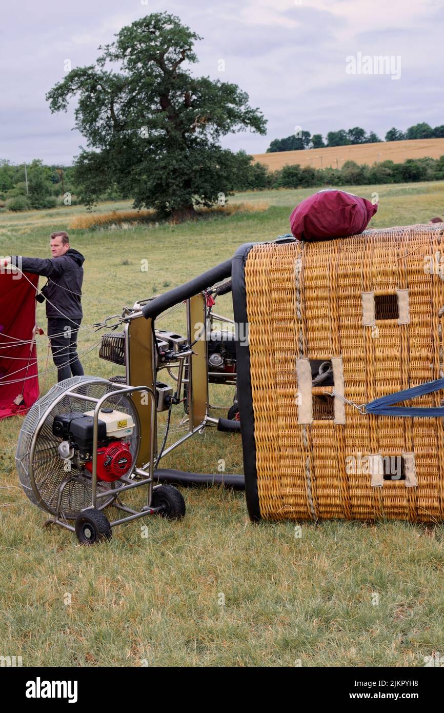 Hot air balloon ride over Bath Stock Photo - Alamy
