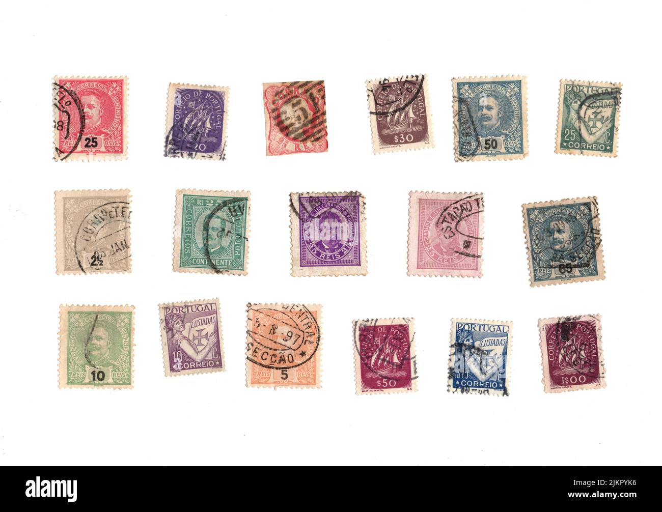 Old portugal postage stamp hi-res stock photography and images - Alamy