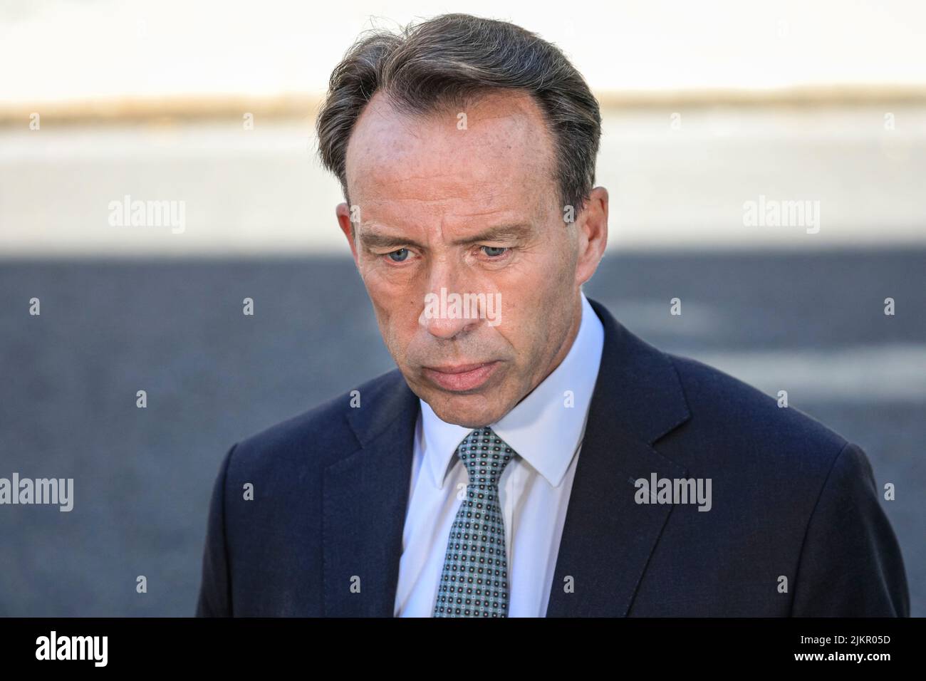 Ben Brown, British journalist and BBC news presenter, close up, Westminster, London, UK Stock ...