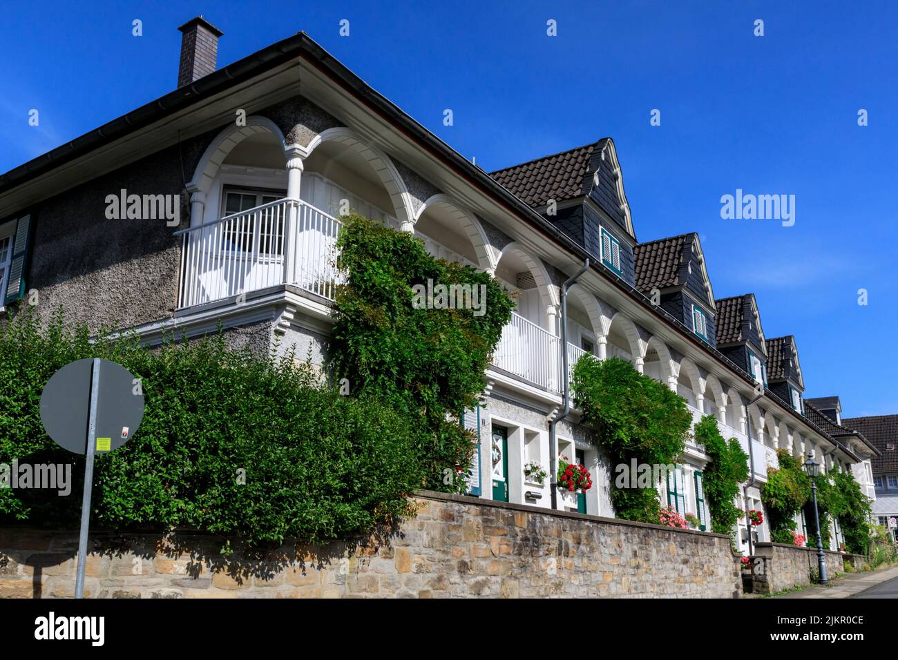 Typical workers cottages, hourses in Kleiner Markt, architecture at ...