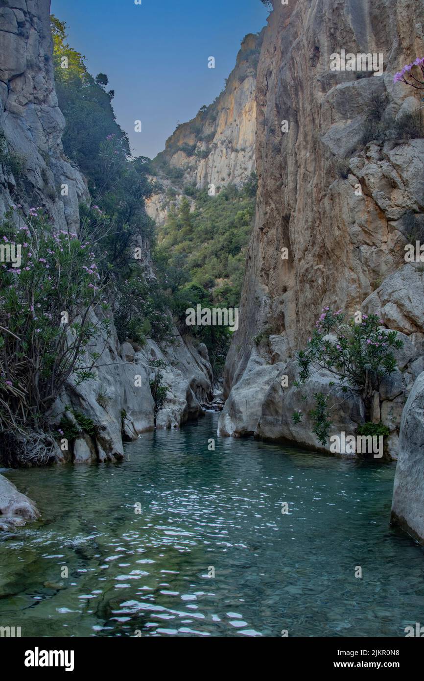 Les Fonts d'Algar (The Waterfalls of Algar), near Benidorm, Costa ...
