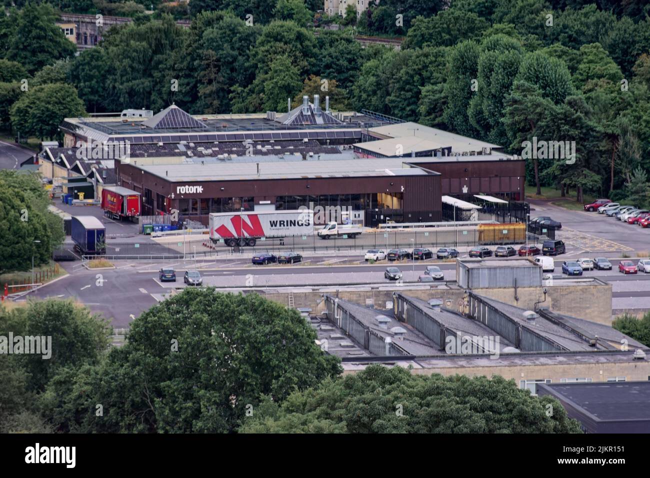 Hot air balloon ride over Bath Stock Photo - Alamy