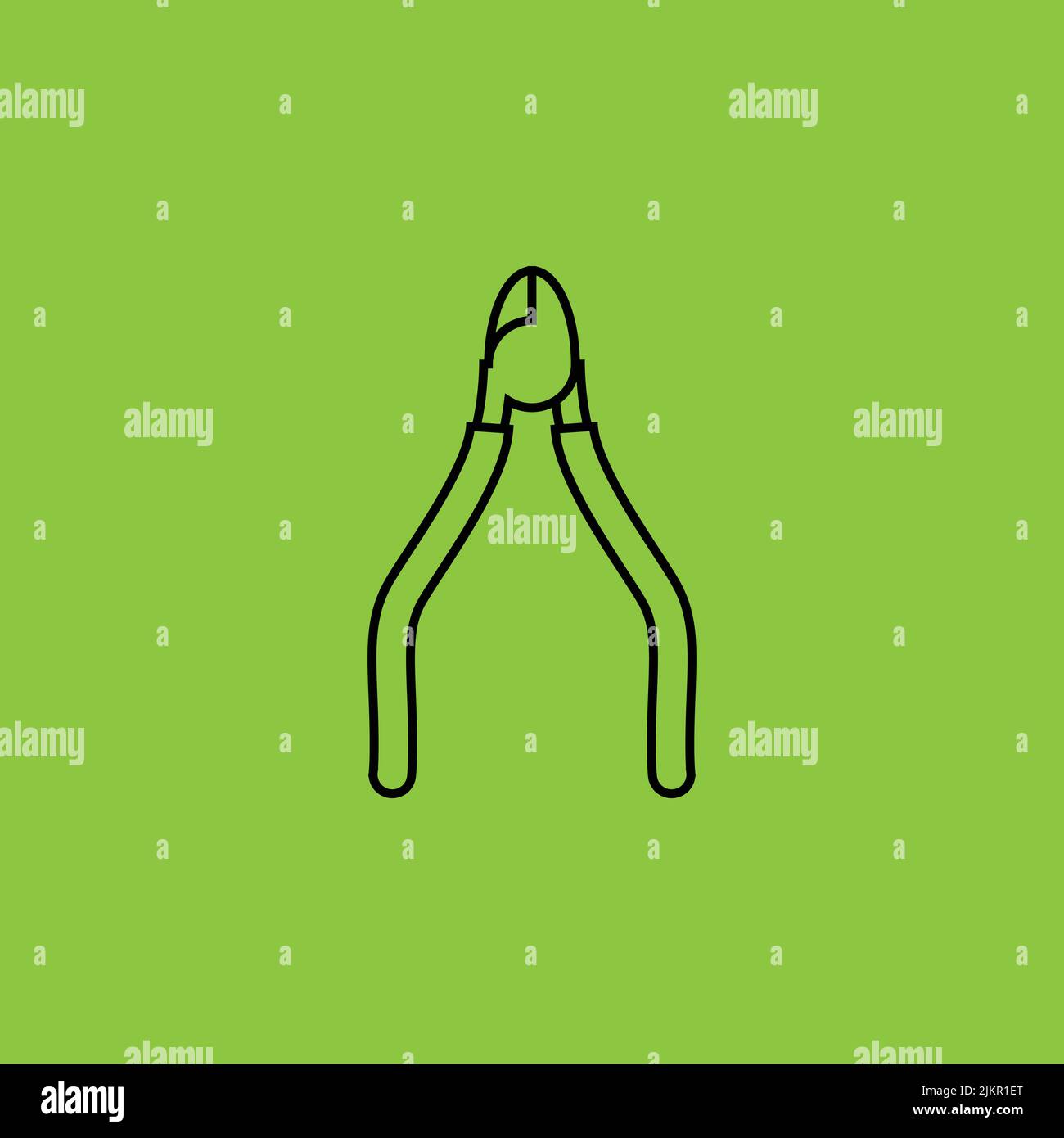 Nippers or Diagonal Cutters. - Vector Stock Vector Image & Art - Alamy