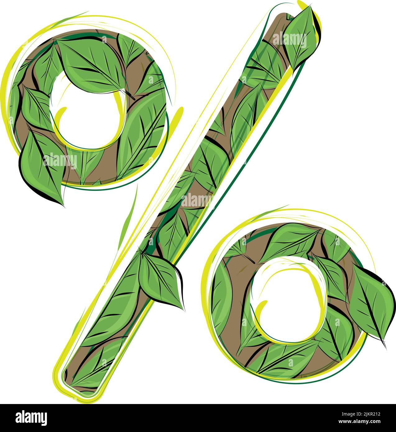 Realistic percent symbol Cut Out Stock Images & Pictures - Alamy