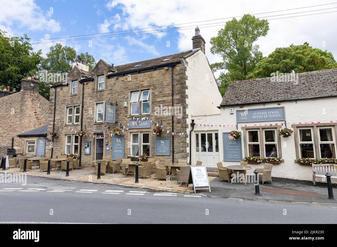 Waddington Arms public house and restaurant in the Lancashire village ...