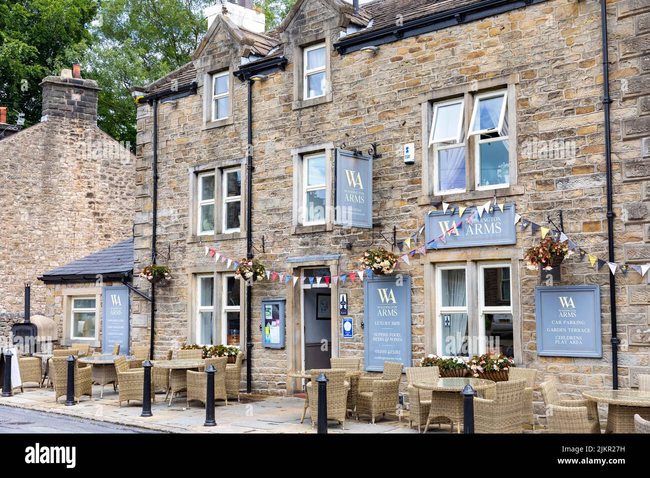 Waddington Arms public house and restaurant in the Lancashire village ...
