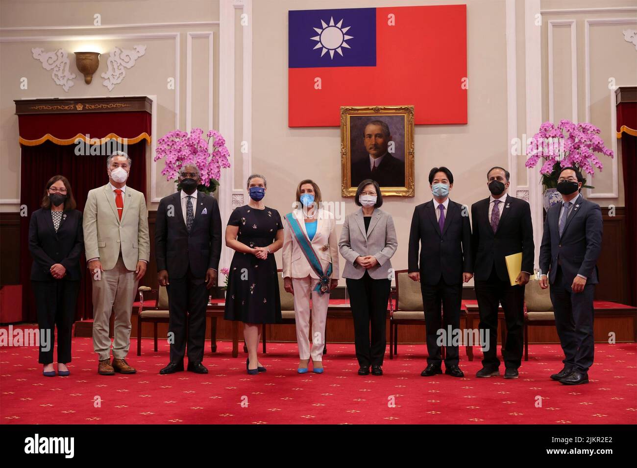 Taipei, Republic of, China. 03rd Aug, 2022. Taiwan President Tsai Ing ...