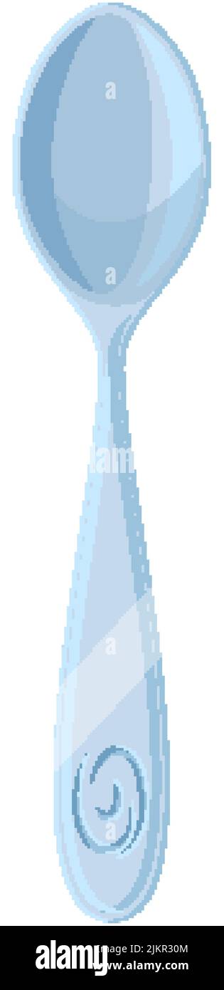 spoon silver cartoon vector illustration Stock Vector Image & Art - Alamy