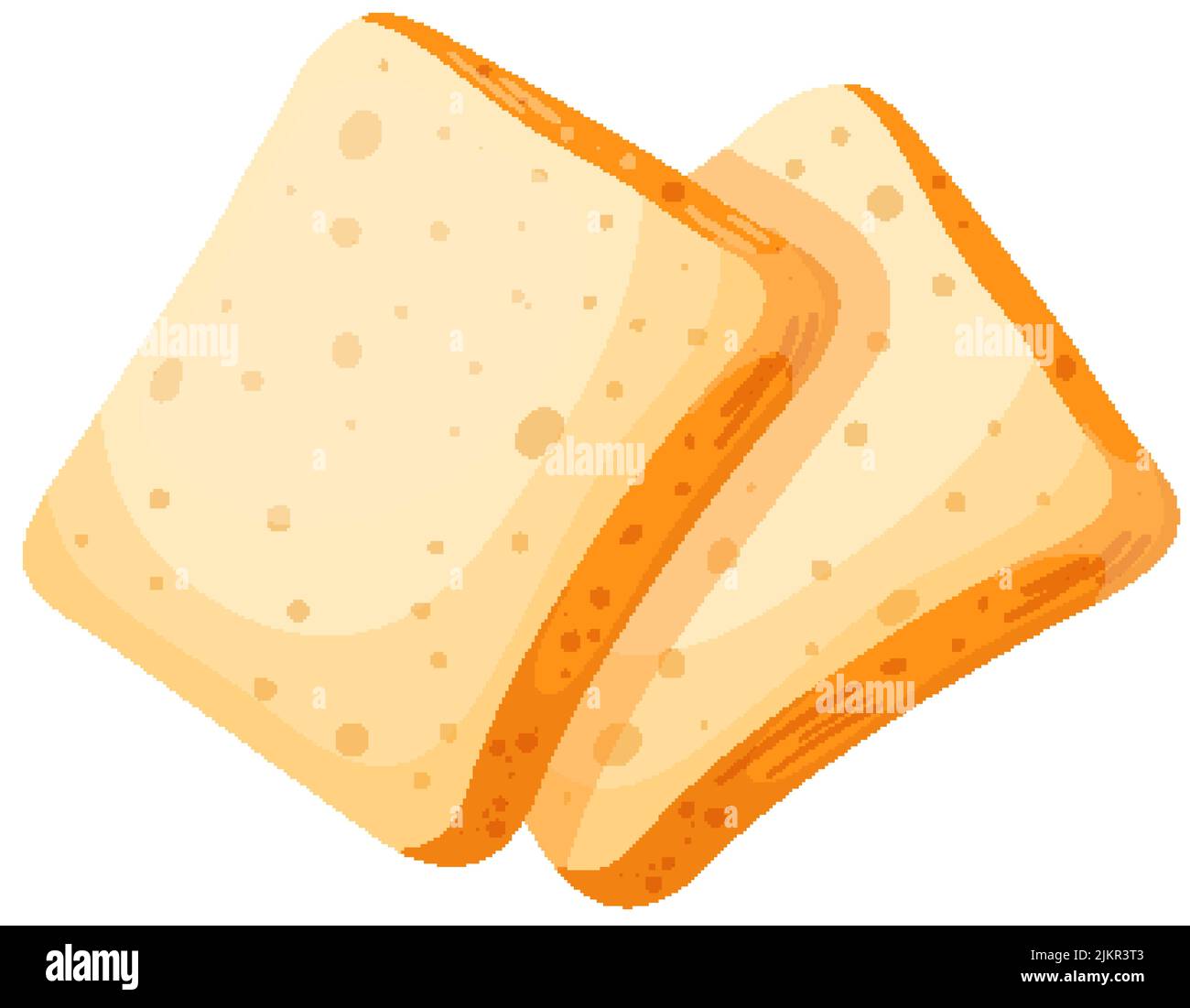 toast bread cartoon vector illustration Stock Vector Image & Art - Alamy
