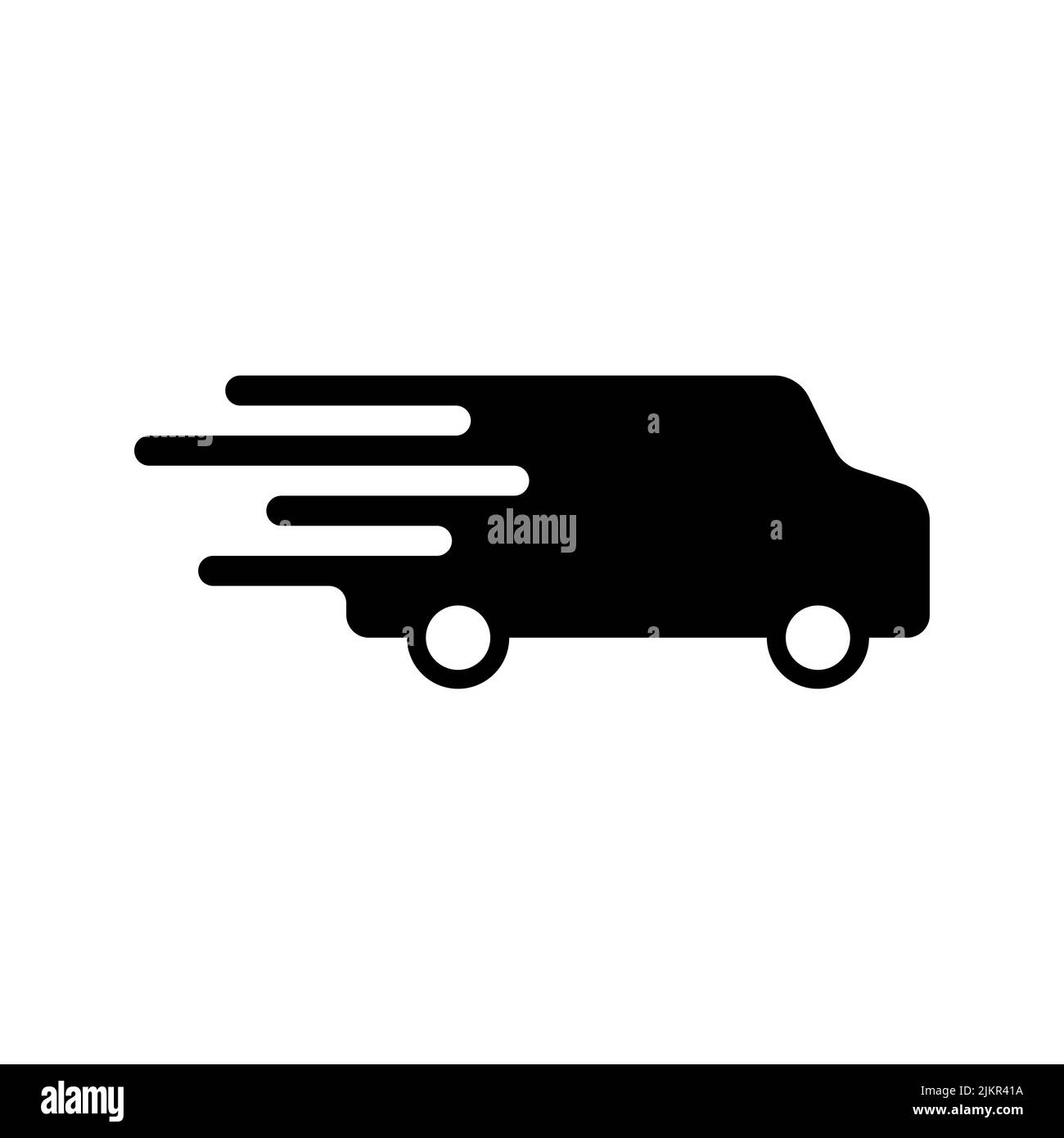 Delivery truck vector icon on white background Stock Vector Image & Art ...