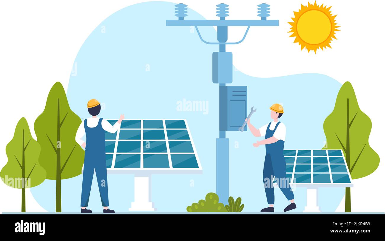 Solar Energy Installation, Panel or Wind Turbine Maintenance with Home ...