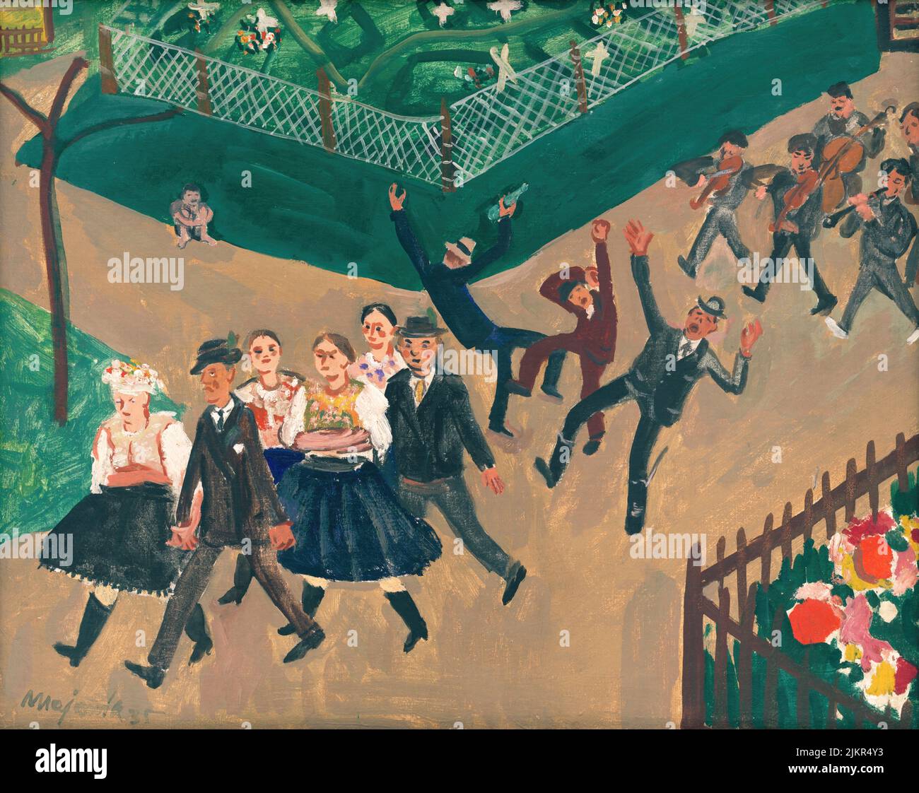 Cyprián Majerník - Wedding Procession - 1935 Stock Photo - Alamy