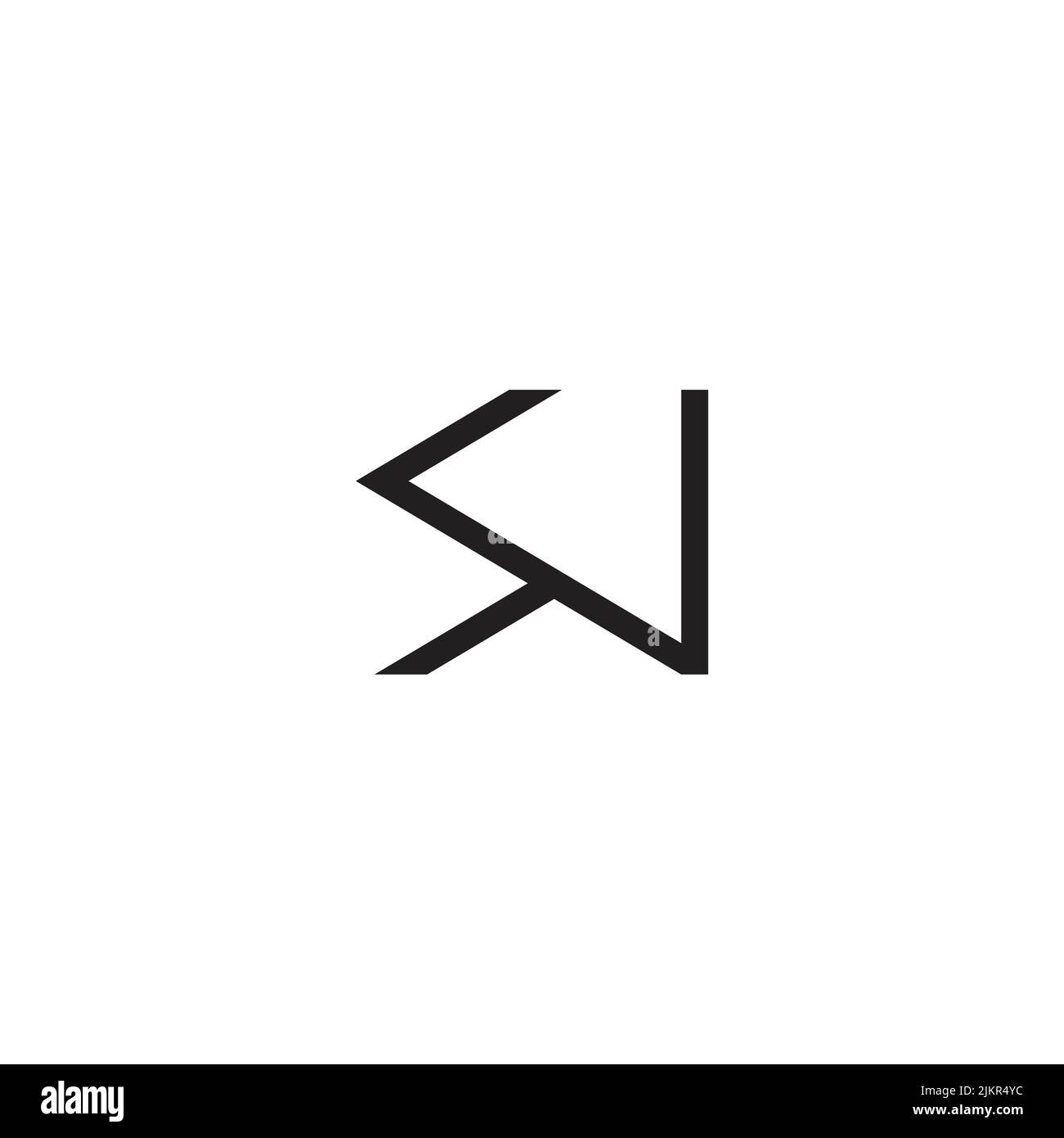 letter sv simple geometric linear logo vector Stock Vector Image & Art ...