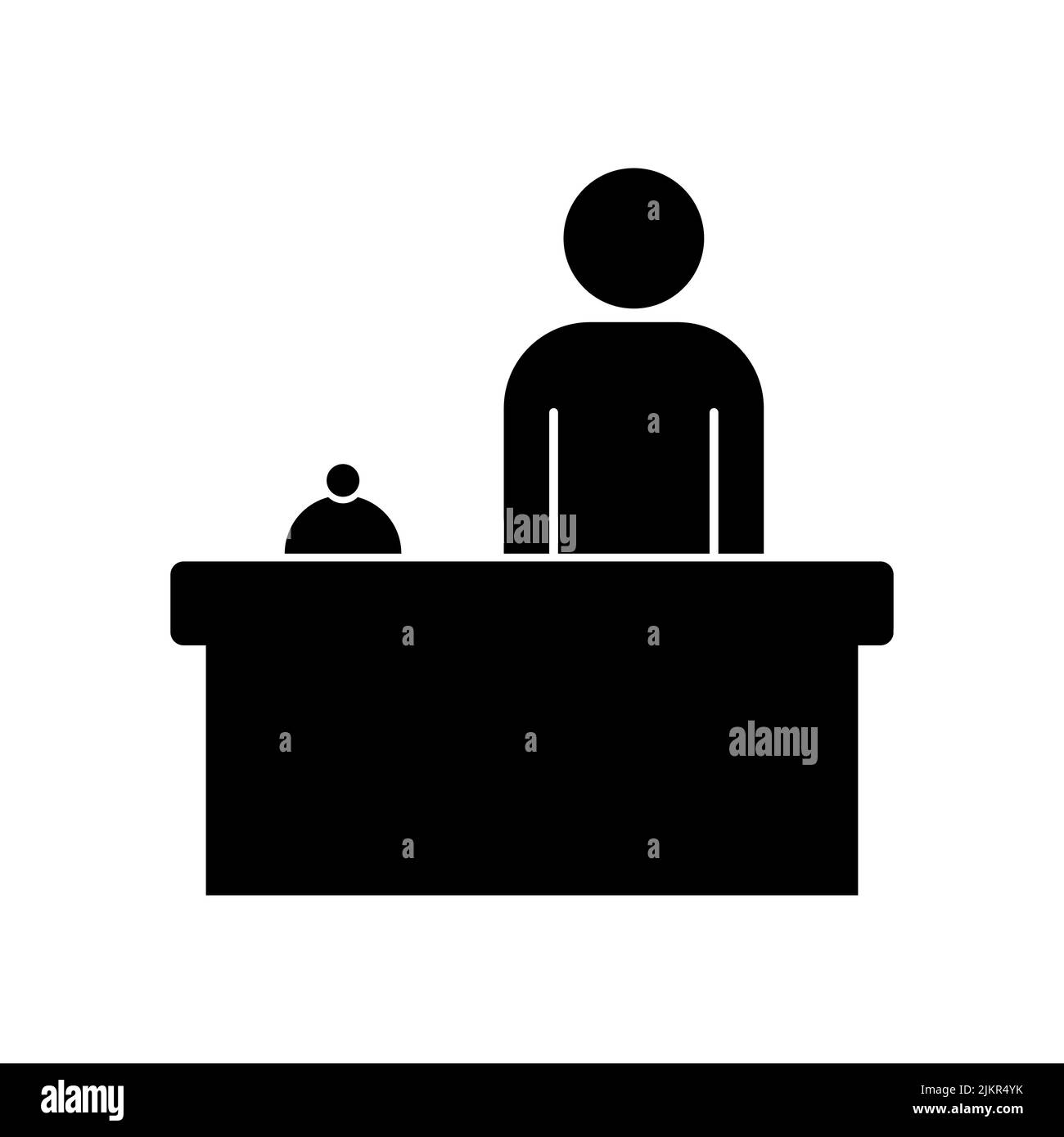 Male receptionist Black and White Stock Photos & Images - Alamy