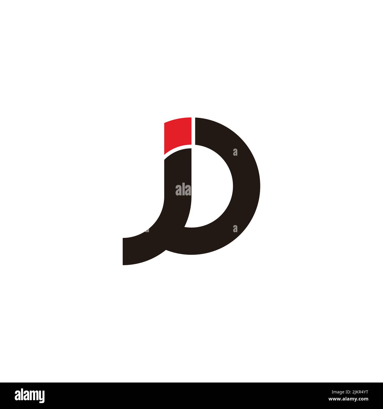 letter jd red dot simple geometric logo vector Stock Vector Image & Art ...