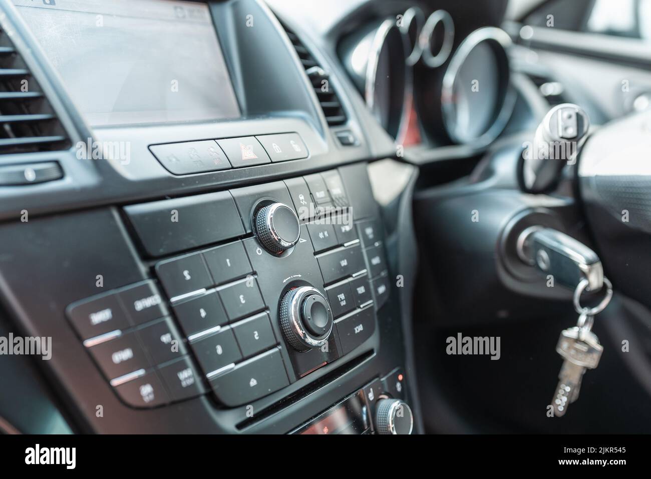Driver's seat of the car.interior car. open car doors.Close up Stock ...