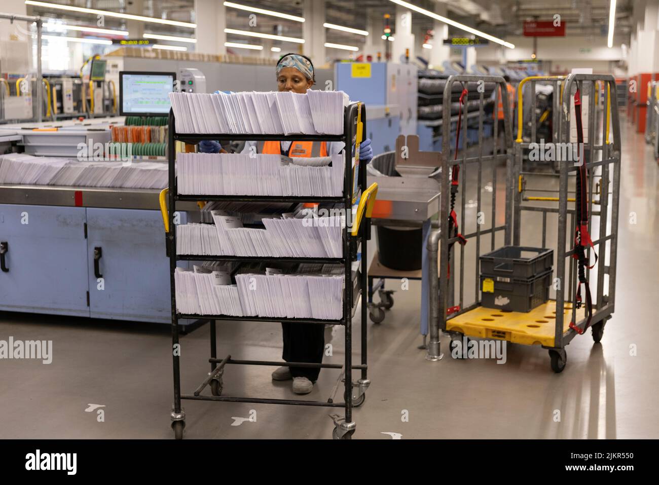 Royal Mail sorting office at Mount Pleasant, London, England, United ...