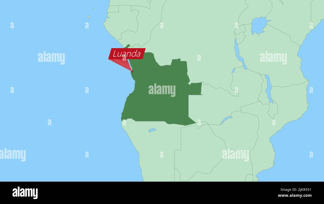 Luanda Angola Map