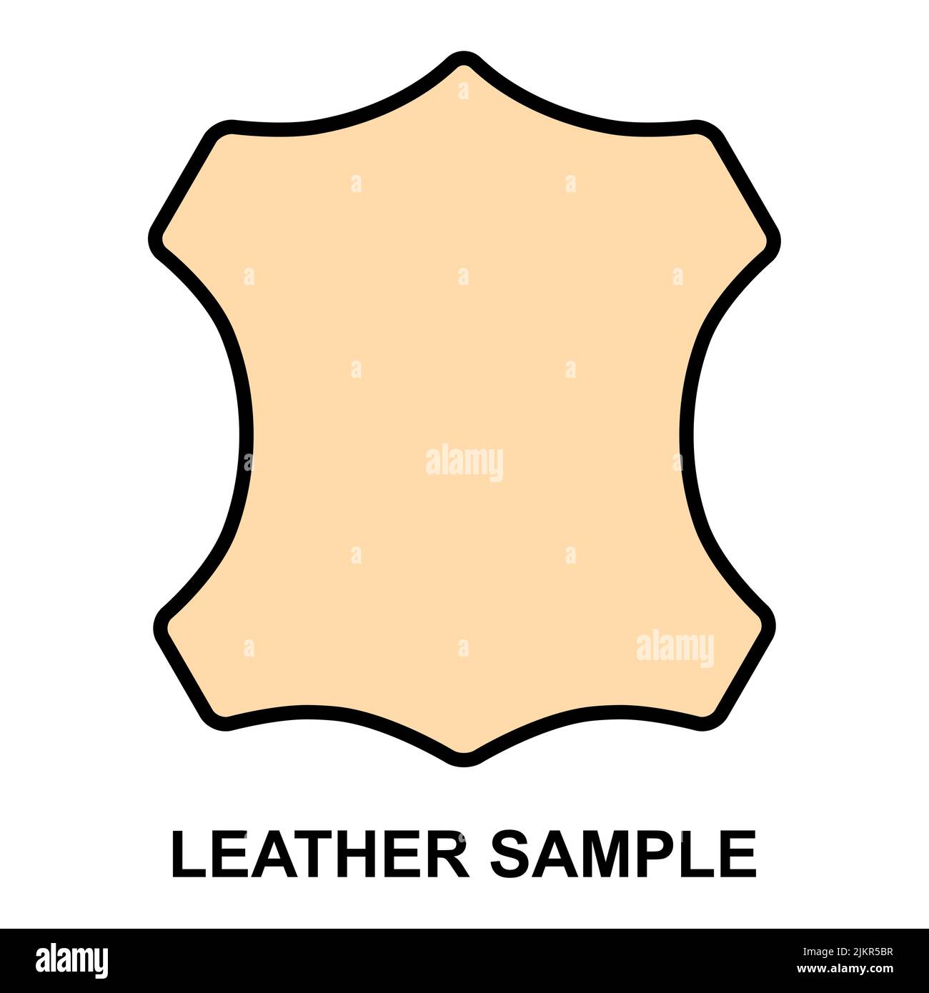 Leather skin fashion icon, animal material graphic sign, texture design ...