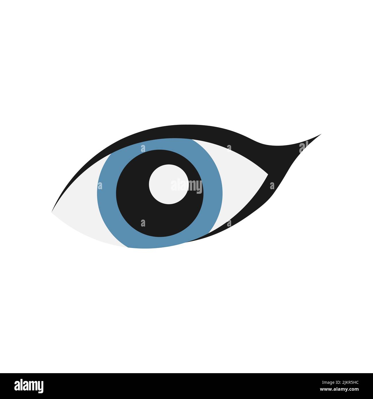 Female eye vector icon on white background Stock Vector Image & Art - Alamy