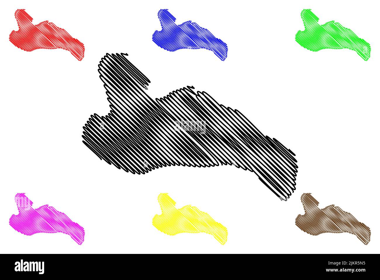 Rantau island (Republic of Indonesia, South East Asia) map vector ...